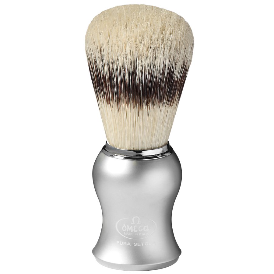 Omega 81229 Shaving Brush – Satin Chrome | Italian Made